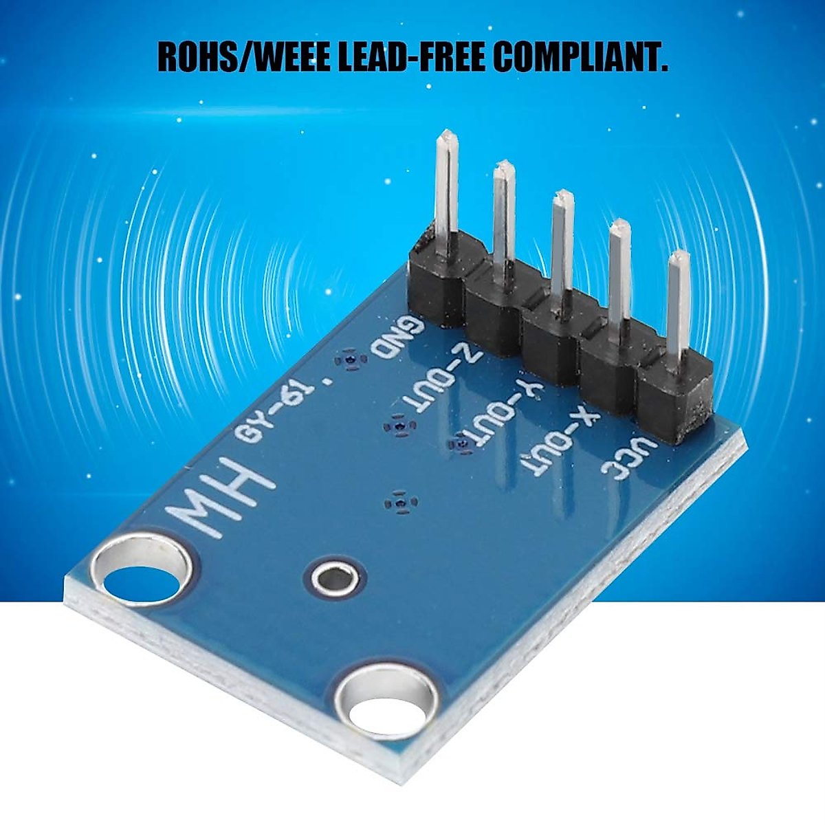 Accelerometer Module ADXL335(Welded), for , 3 Axis Tilt Angle Sensor, Small Size, Thin, Low Power Consumption, Measuring Static Gravitational and Dynamic Acceleration