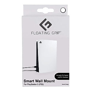 FLOATING GRIP Wall Mount Compatible with Playstation 5 Console (Standard: Fits PS5, White)