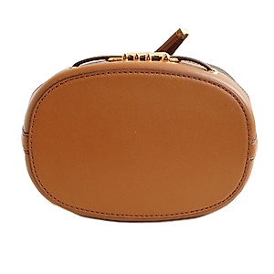 Michael Kors Reed Medium Belt Bucket Crossbody Handbag Brown MK Signature