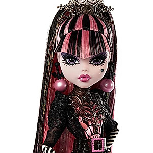 Monster High Draculaura Doll, Special Howliday Edition, Pink and Black Gown, High Fashion, Holiday Collection, Gifts for Girls and Boys