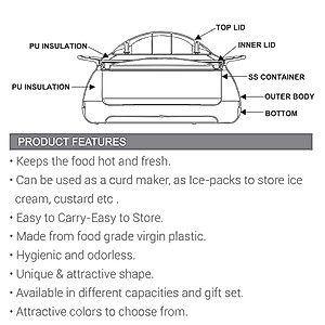 Milton Delish 2500 Casserole, 2100 ml, Ivory