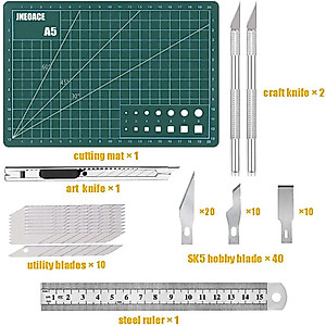 Exacto Knife Precision Carving Craft Hobby Knife Kit with 40 PCS Exacto Blades for DIY Art Work Cutting, Hobby, Scrapbooking, Stencil