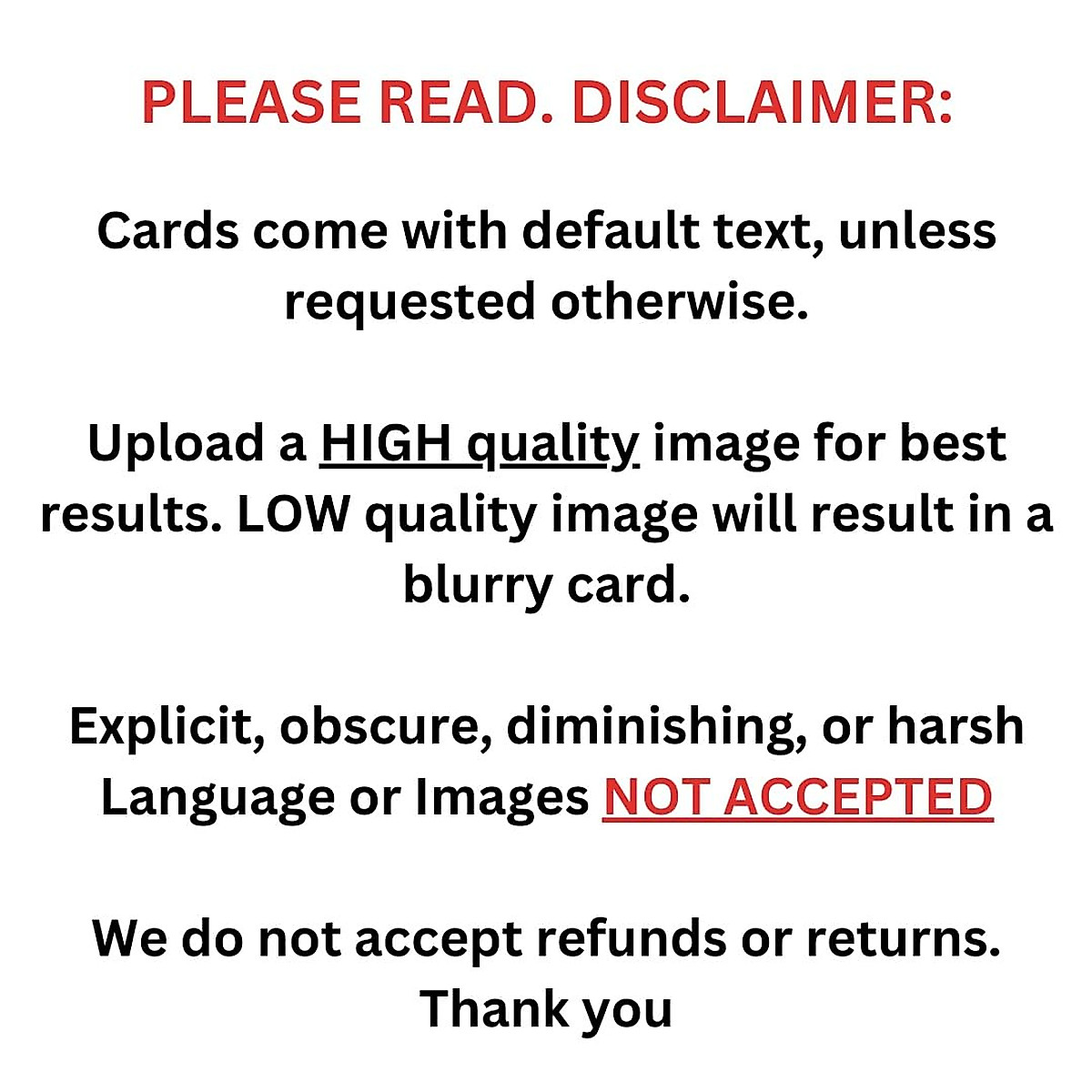 Simply Uncaged Christian Gifts Personalized Happy Birthday Card Custom Your Photo Image Upload Your Text Greeting Card (Single Card)