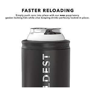 COLDEST Tall boy Can Cooler - Beer, Soda, Energy Drink | Vacuum Insulated Stainless Steel Drink Sleeve Holder for 16 oz Cans