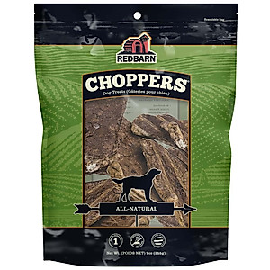 Redbarn Natural Choppers Beef Lung Chew Treats for Dogs - Premium Made in USA Rawhide-Free Single Ingredient High Protein Low Fat - 9 oz Bag