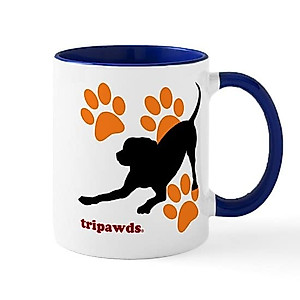 CafePress Tripawds Hound Dog Mugs Ceramic Coffee Mug, Tea Cup 11 oz