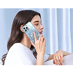 luolnh Compatible with iPhone 14 Pro Max Case with Flowers,for Girly Women,Shockproof Clear Floral Pattern Hard Back Cover for iPhone 14 Pro Max 6.7 inch 2022 -Wildflower