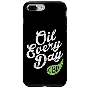 iPhone 7 Plus/8 Plus CBD Oil Every Day Cannabidiol Hemp Plant Cannabis Gift Case