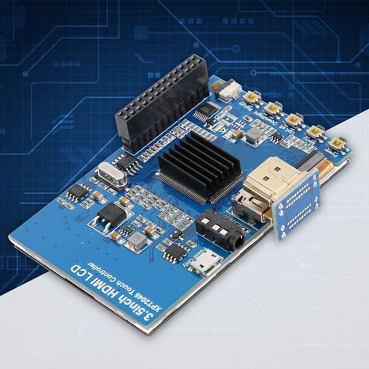 Tosuny Gaming Monitor, Portable Monitor 3.5 inch 1080P IPS Wide Viewing Angle LCD Touch Screen Display HDMI Monitor for Raspberry Pi 4B