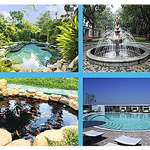 Pool Skimmer Net with Adjustable 106 Inches Lightweight Telescopic Pole Leaf Skimmer Mesh Rake Net for Spa Pond Swimming Pool, Pool Cleaner Supplies,Detachable net and hooks Great choice for gifts