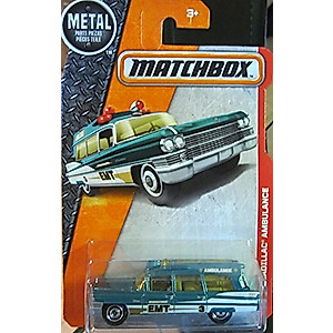 Matchbox - 2016 MBX Heroic Rescue '63 Cadillac Ambulance 88/125 by Matchbox