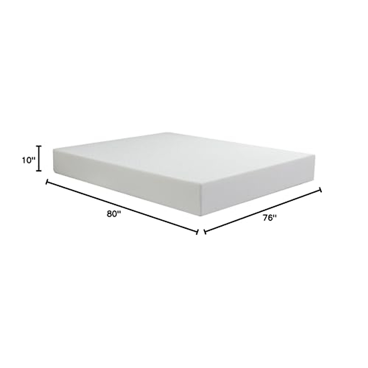 Ayoiow 10 King Mattress Memory Foam King Mattress, 10 inch Gel Memory Foam Mattress for A Cool Sleep, Bed in A Box, Green Tea Infused, Certipur-Us Certified