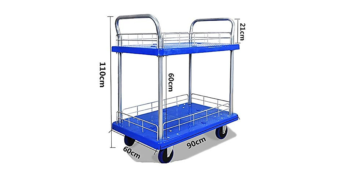 Portable Folding Handcart - 600kg Capacity Multi-Function Trolley