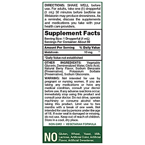 Nature's Truth Maximum Strength Liquid Melatonin 10 mg, 2 fl oz