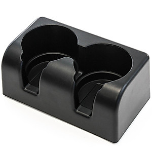 Red Hound Auto Compatible with Chevrolet GMC Colorado Canyon 2004-2012 Bench Seat Black Cup Drink Holder Drink Beverage Replaces