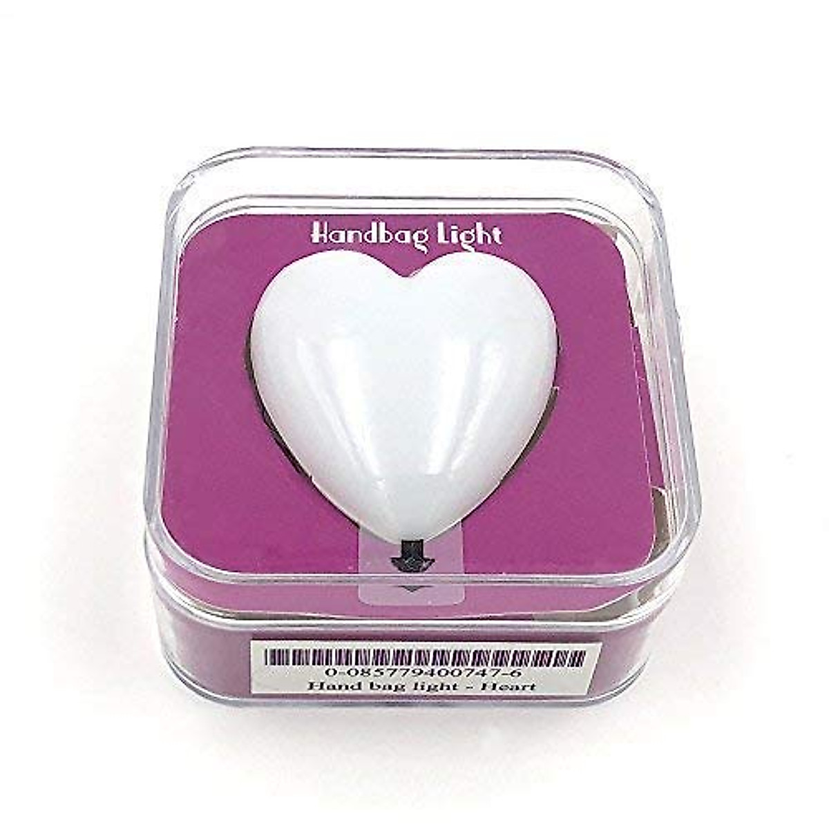 DEKE- Purse heart LED light, handbag, original bag illuminator. (White)