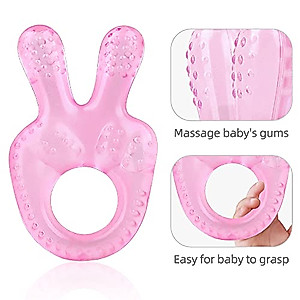 Water Teether 3-Pack, Teething Toys for Babies 0-6 Months BPA Free, Teething Toys Fridge Cold Teethers for Babies, Freezer Teethers for Babies - Hand & Foot Series