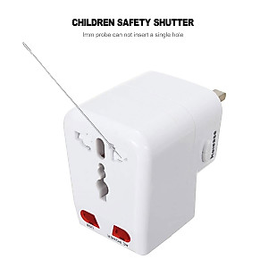 Universal Travel Adapter, Vsanstar International Wall Charger AC Plug Adaptor with 3A Smart Power and 2.1A USB for European USA UK EU Thailand NZ Australia 150 Countries(White)