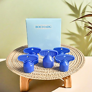 BOETOADG 5 Pcs Cache Faucet Aerator Key Removal Wrench Tool with 5 Sizes M16.5, M18.5, M21.5, M22.5, M24 Recessed Aerator Key Sink Aerator Wrench for Bathroom Kitchen Sink Faucet Aerator Removal Tool