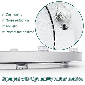 Heavy Duty Silent Lazy Susan Turntable 1 Piece, 12~100 Cm Aluminium Alloy Table Turntable Base Bearing, Round Table Swivel Base For Kaleidoscopes Tabletop Serving Show