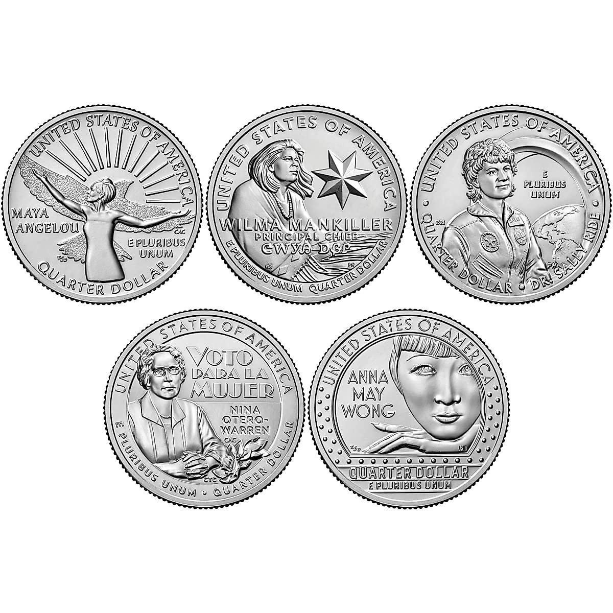 2022 P, D - 2023 P, D Women Quarter 20 Coin Set in Littleton Green Folder LCF63 Uncirculated