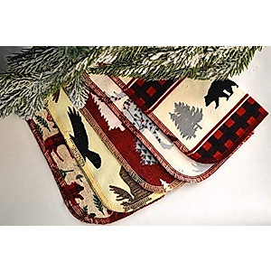 1 Ply Winter Lodging, Set Napkins 8x8 inches 5 Pack - Little Wipes (R) Flannel