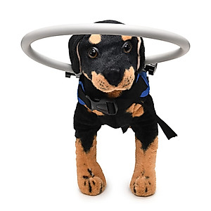 GabeFish Ring Harness for Blind Dog, Lightweight Blind Ring for Pets, Blind Dog Bumper, Bump Guard for Blind Dogs Blue Medium