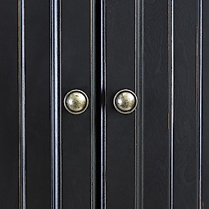 Crosley Furniture Seaside Kitchen Pantry Cabinet - Distressed Black