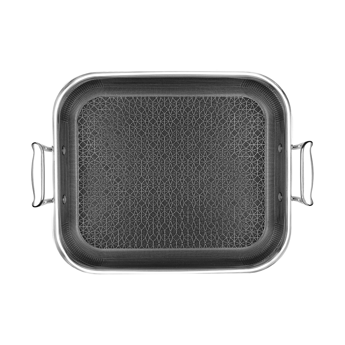 LIVWELL DiamondClad Hybrid Nonstick Frying Pan 14-Inch Quart - Home and Kitchen Gift - Hybrid Cookware Set - Stainless Steel Sauté Pan - Skillets and Frying Pan Nonstick with Rack - Deep Frying Pan