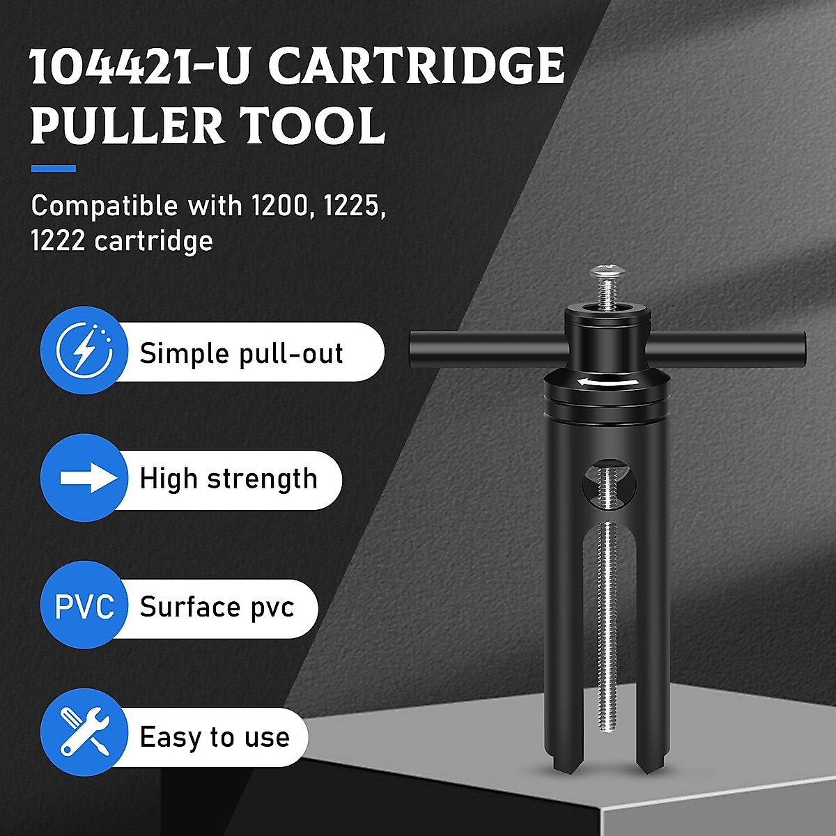 104421U Cartridge Removal Tool Replacement for Moen 1200,1222,1225, Spool Puller Tool Replacement for Moen Pressure Balance Tub/Shower Faucet Puller Tool, Posi-Temp Valve Series