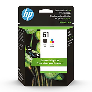 HP 61 | 2 Ink Cartridges | Black, Tri-color | CH561WN, CH562WN