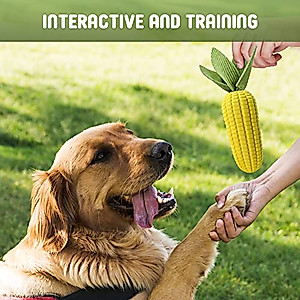 Dog Toys for Aggressive Chewers, Indestructible Tough Dog Toys for Large Dogs, Durable Squeaky Dog Chew Toys for Small Medium Dog Teeth Cleaning with Natural Rubber