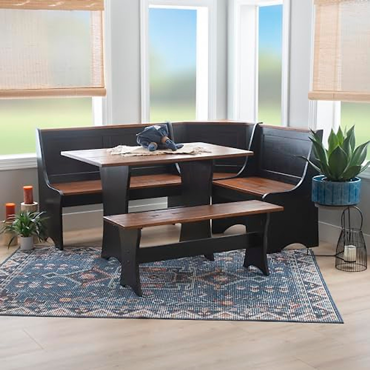 Linon Home Decor Sadie Antique, Black Nook