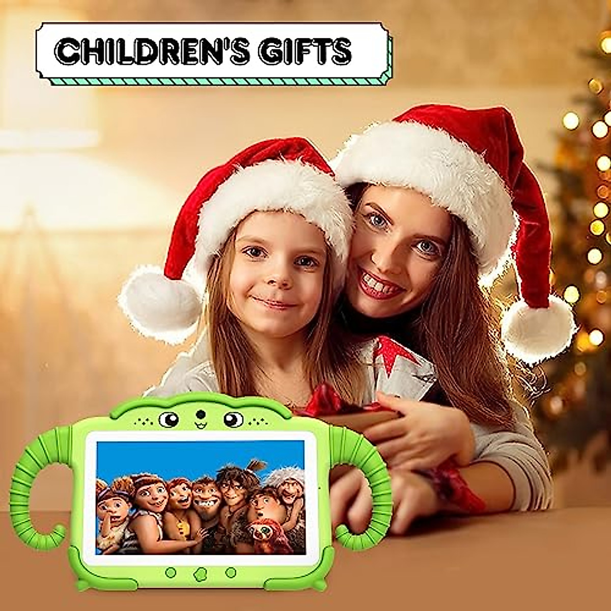 Kids Tablet 7" Tablet for Kids 64GB Toddler Tablet Kids Software Installed, Kids Learning Android Tablet with WiFi Case Dual Camera Parental Control for Toddlers Children Tablet YouTube Netflix