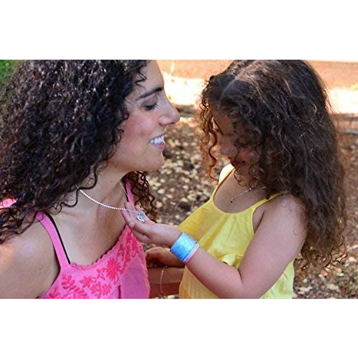 EFYTAL Mother Daughter Set For Two, Cutout Heart Necklaces, 2 Sterling Silver Necklaces Mother's Day Gift