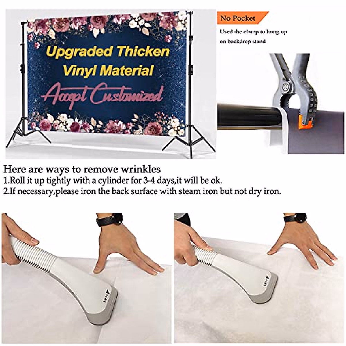 InMemory Royal Blue and Gold Birthday Backdrop for Men Golden Crown Champagne Balloons Happy Birthday Background Boys Womens Bday Party Event Decoration Banner Selfie Photo Booth Supplies Prop 5x3ft