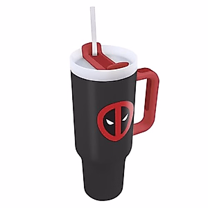 PYRAMID PYRAMID MDB2401799 DEADPOOL (SYMBOL) 40oz/1200ML TUMBLER Collectible, Multicolor, One Size