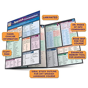 Spanish Conversation QuickStudy Laminated Reference Guide (QuickStudy Academic)
