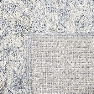 SAFAVIEH Brentwood Collection Runner Rug - 2' x 12', Light Grey & Ivory, Medallion Distressed Design, Non-Shedding & Easy Care, Ideal for High Traffic Areas in Living Room, Bedroom (BNT832F)
