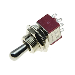 SALECOM Guitar or AMP Amplfier DPDT 3 Way ON ON ON Toggle Switch Sealed Fat Bat Toggle