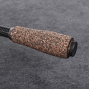 Telescopic Fishing Pole Portable Sea Fishing Rod Stylish Fishing Gear for Freshwater Saltwater Fishing Outdoor - 1.8m (Black)