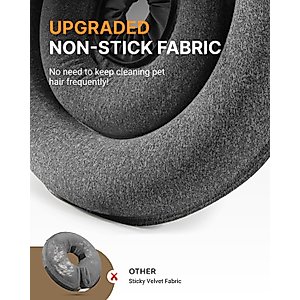 MIDOG Dog Cone Collar for Large Medium Dogs, Soft Inflatable Dog Cone Alternative After Surgery, Adjustable Protective Recovery Cone - Alternative E Collar Does Not Block Vision (Gray, L, Patented)