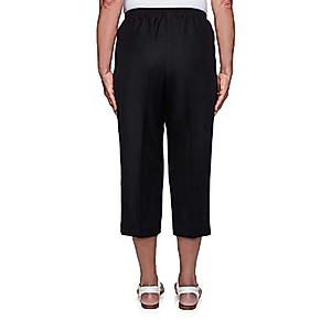 Alfred Dunner Women's Classic Capri Pant Size 16 Black