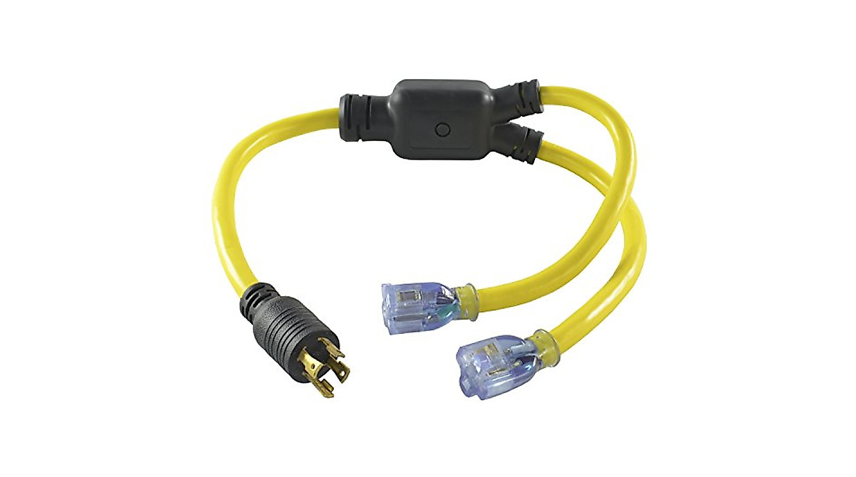 Conntek 30A Generator Y-Adapter - Dual 15/20 Amp Outlets