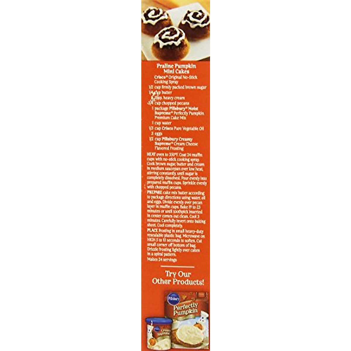 Pillsbury Moist Supreme Perfectly Pumpkin Premium Cake Mix, 15.25 Ounce