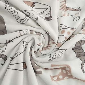 BORITAR Elephant Baby Security Blanket Soft Minky Dot Fabric Lovey Blanket with Lovely Animal Pattern Backing, Stuffed Plush Cuddle Newborn Blankie 14 Inch