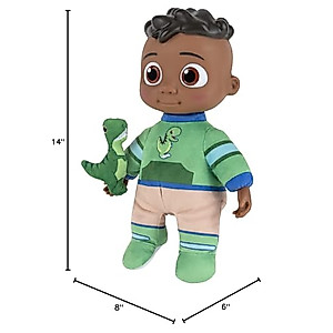 CoComelon My Friend Cody with Dinosaur Plush - Plays ‘Cody’s Special Dinosaur Day’ Song Clips - Press Tummy for Music and Phrases - Toys for Preschoolers