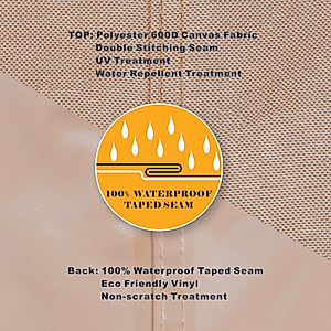 ULTCOVER Waterproof Patio Adirondack Chair Cover 2 Pack for Outdoor Chair Size Upto 28W x 31D x 36H inch