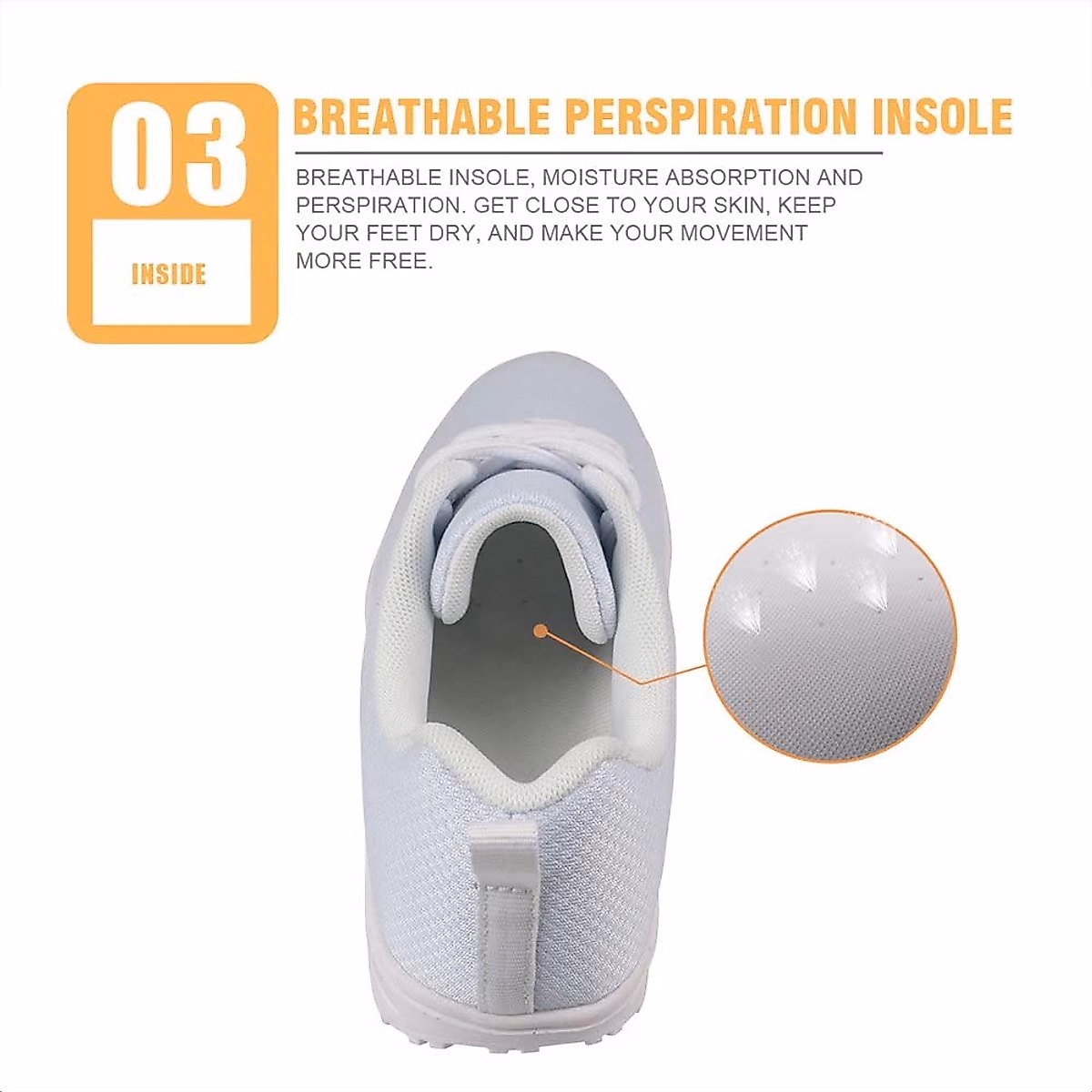 FOR U DESIGNS Women’s Lace-up Walking Shoes Lightweight Tennis Shoes Casual Running Sneakers Butterfly Print Sports Shoes Size 7