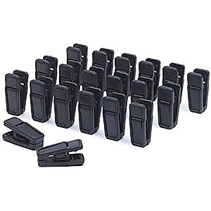 Black Huggable Hangers Finger Clips Huggable Ultra Slim Line Finger Clips Set of 20